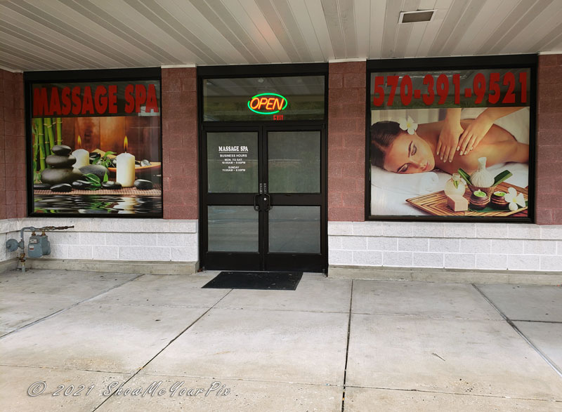 Massage Spa storefront • Cressona Mall